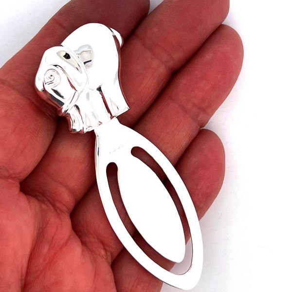 Elephant Bookmark Sterling Silver Ari D Norman - Aridnorman